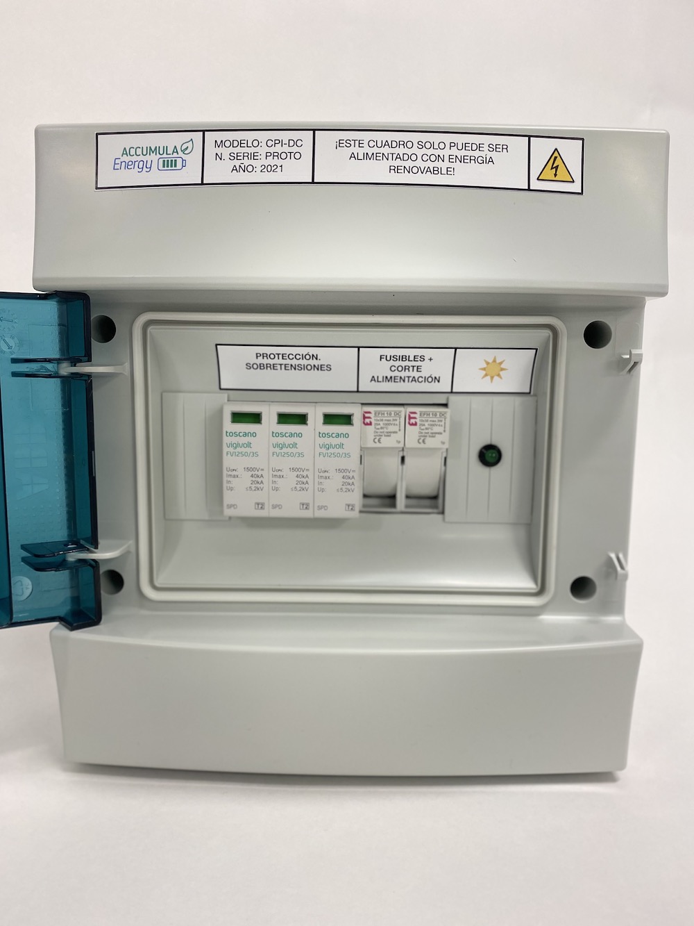 CPI-DC: Cuadro eléctrico de protección individual en corriente continua ...